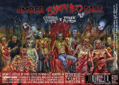 3 Floyds / Cannibal Corpse - Amber Smashed Face Ale - My BeerBuzz