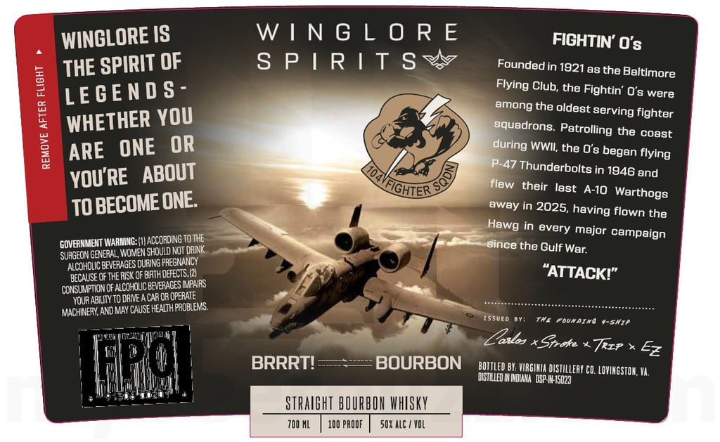 Wingalore Spirits BRRRRT! Bourbon FIghtin’ O’s