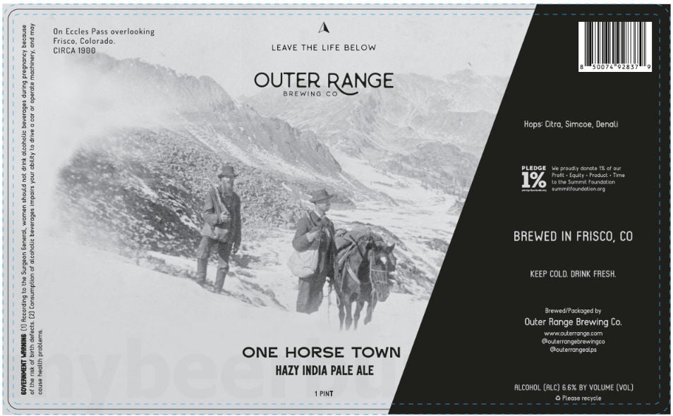 Outer Range Adding One Horse Town Cans - My BeerBuzz